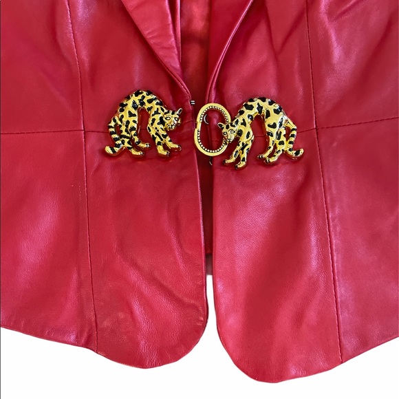 Jackets & Coats | Vintage Gold Tigger Statement Leather Jacket | Poshmark